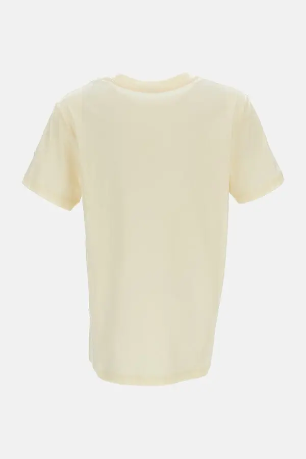 Moncler Short Sleeve Embroidered Logo T-shirt - Multicolor
