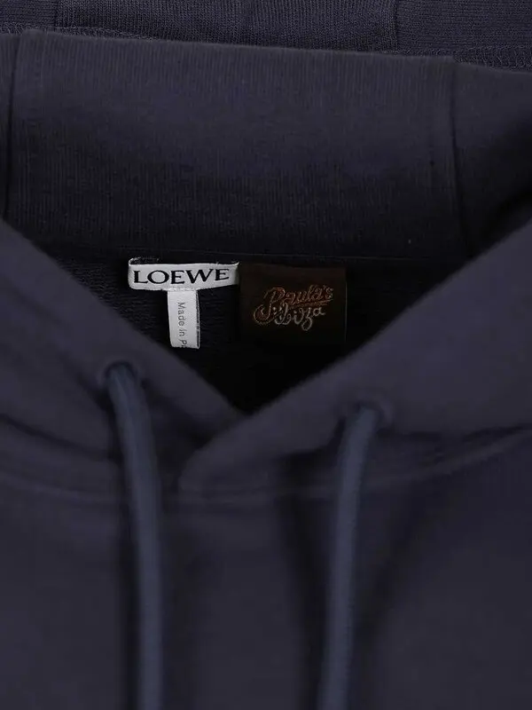 Loewe Cotton Hoodie With Embroidered Anagram