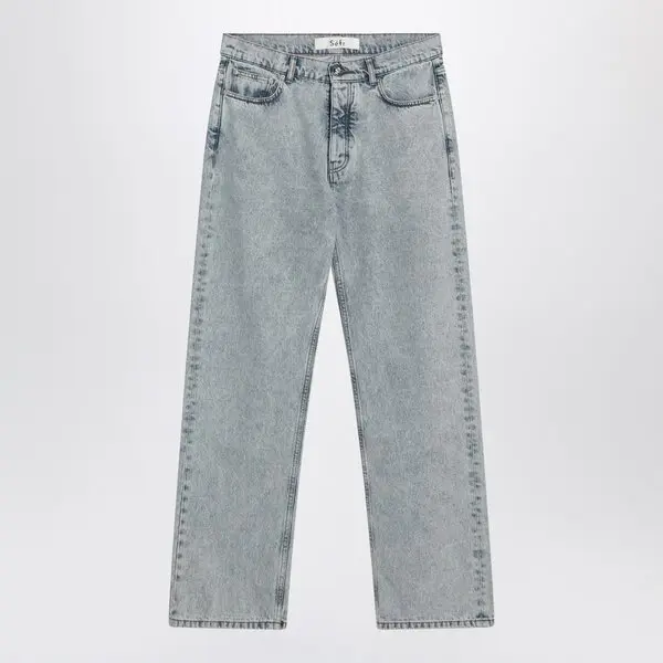 Séfr Sèfr Light Distressed Cotton Denim Jeans