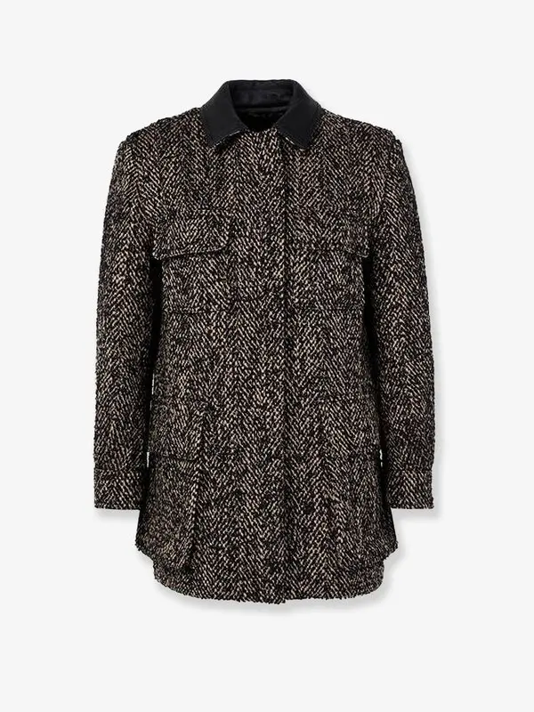 Max Mara Angio Virgin Wool Coat - Multicolor