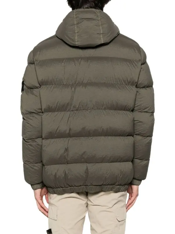 Stone Island Padded Down Jacket With Hood - Multicolor
