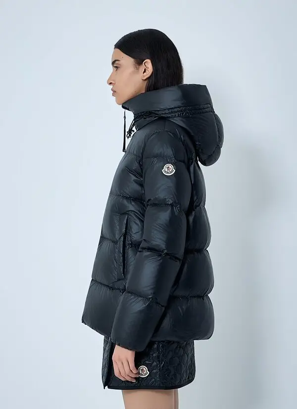 Moncler Quilted Hooded Parka - Black