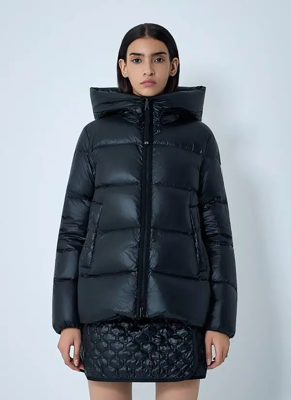 Moncler Quilted Hooded Parka - Black