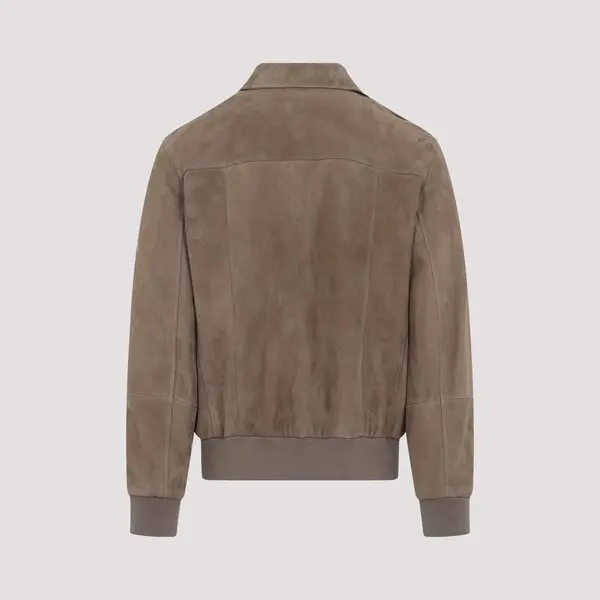 Brunello Cucinelli Suede Bomber Jacket