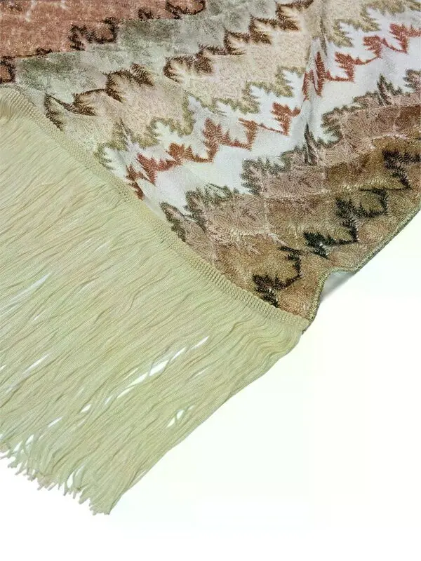 Missoni Stole In Zigzag Lace With Fringes