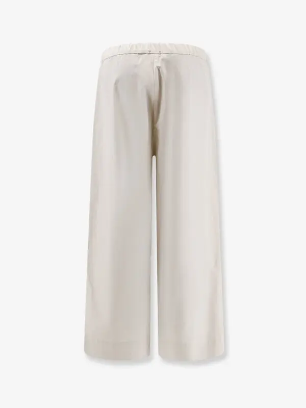Max Mara Cotton Wide Leg Trousers - Multicolor
