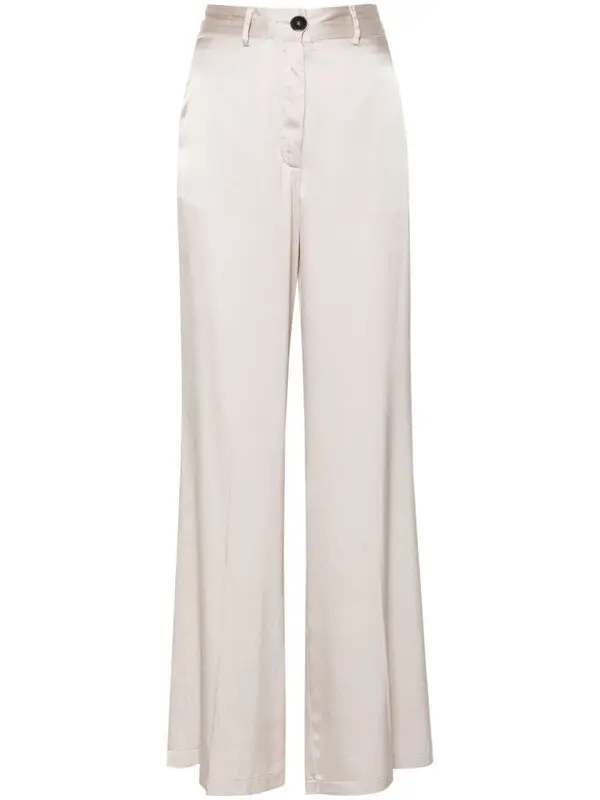 FORTE_FORTE Silk Satin Trousers