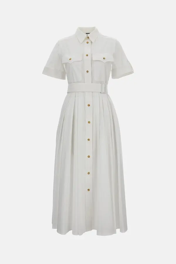FAY Short Sleeve Shirt Dress