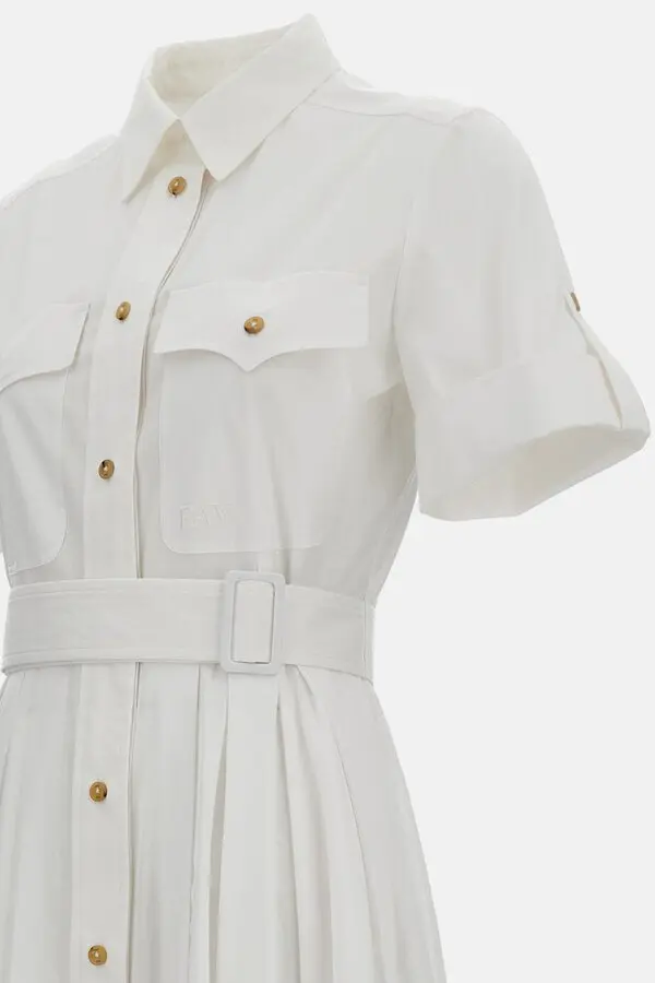 FAY Short Sleeve Shirt Dress