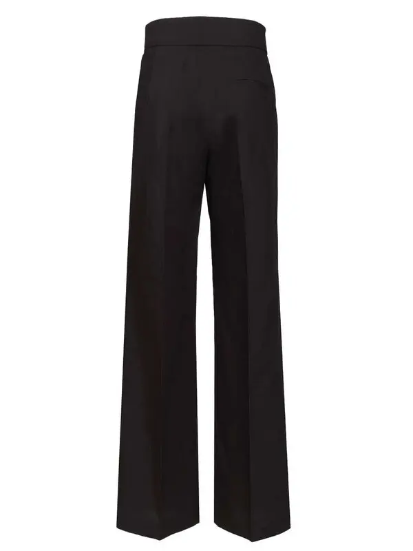 FORTE_FORTE Belted High-waist Pleated Trousers - Blue
