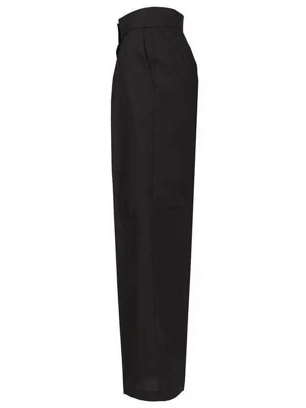 FORTE_FORTE Belted High-waist Pleated Trousers - Blue