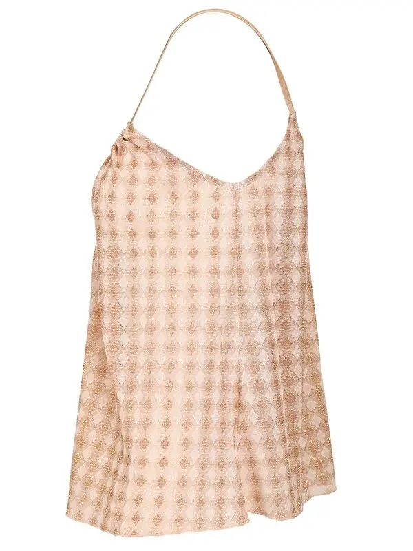 FORTE_FORTE Diamond Jacquard Jersey Crop Top