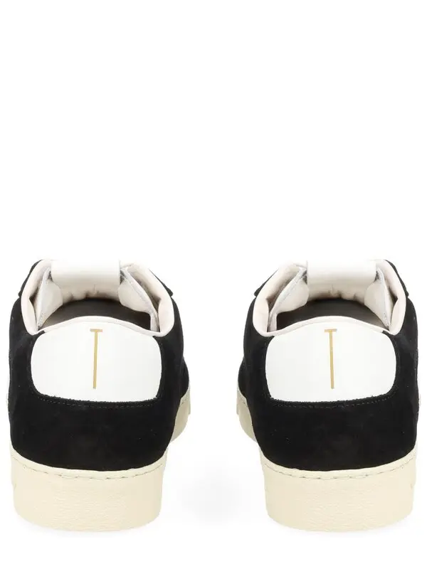 TOM FORD Leather Sneakers With Logo