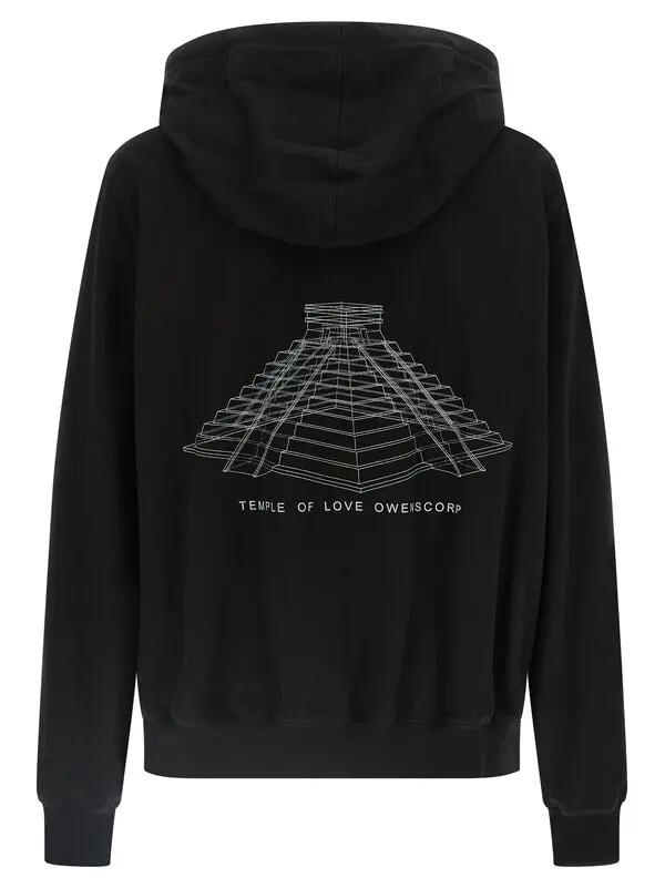 Rick Owens Temple Of Love Owenscorp Temp" Hoodie - Black