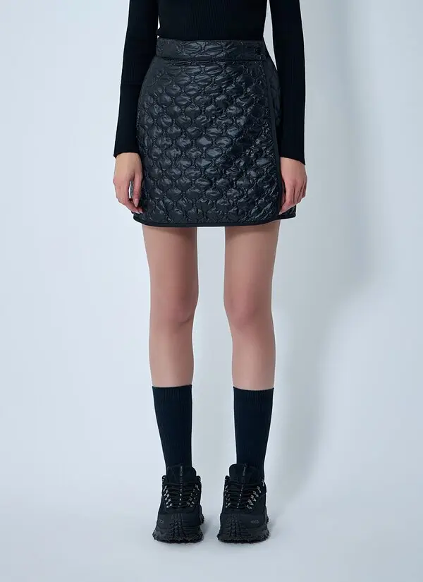 Moncler Quilted Mini Skirt - Black