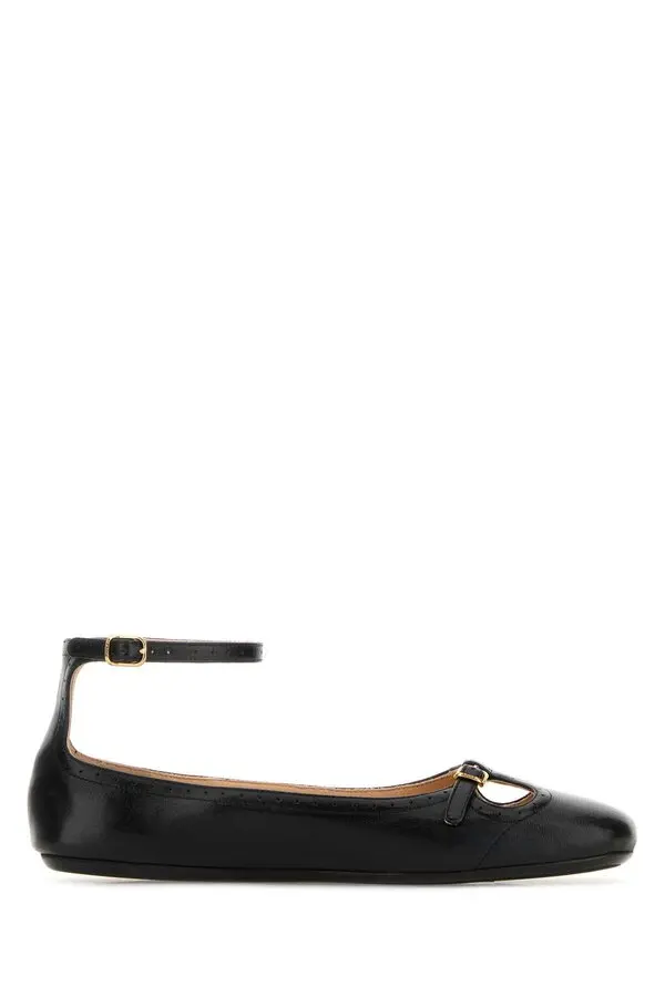 Chloé Leather Misty Ballerinas - Black