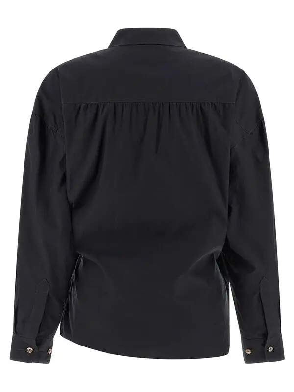 LEMAIRE Straight Collar Twisted Shirt - Black