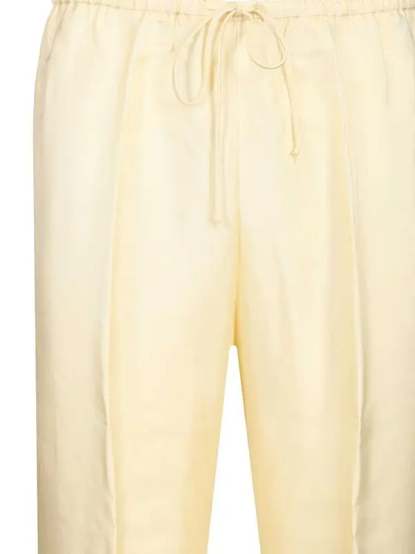 FORTE_FORTE Viscose Twill Drawstring Trousers