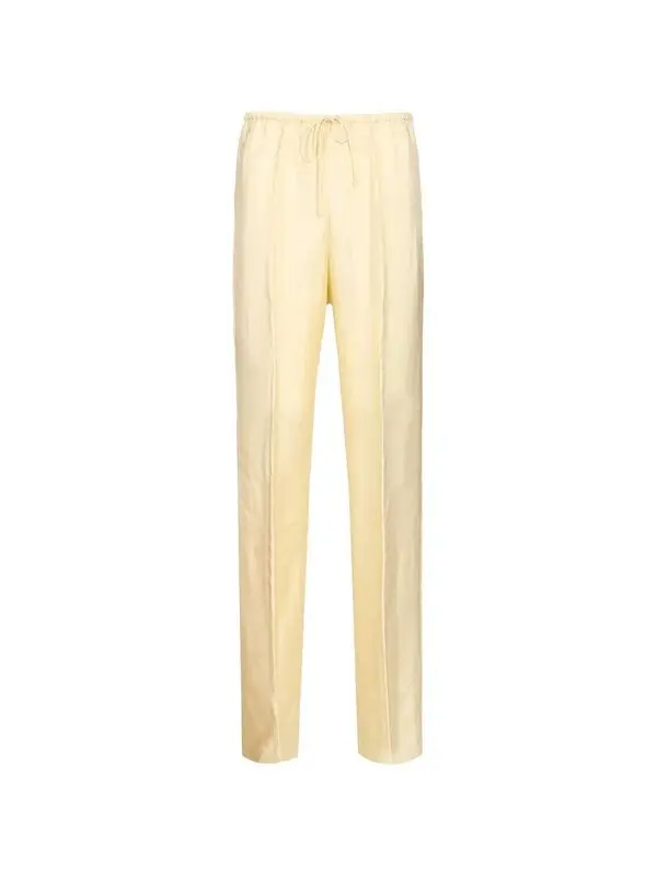 FORTE_FORTE Viscose Twill Drawstring Trousers