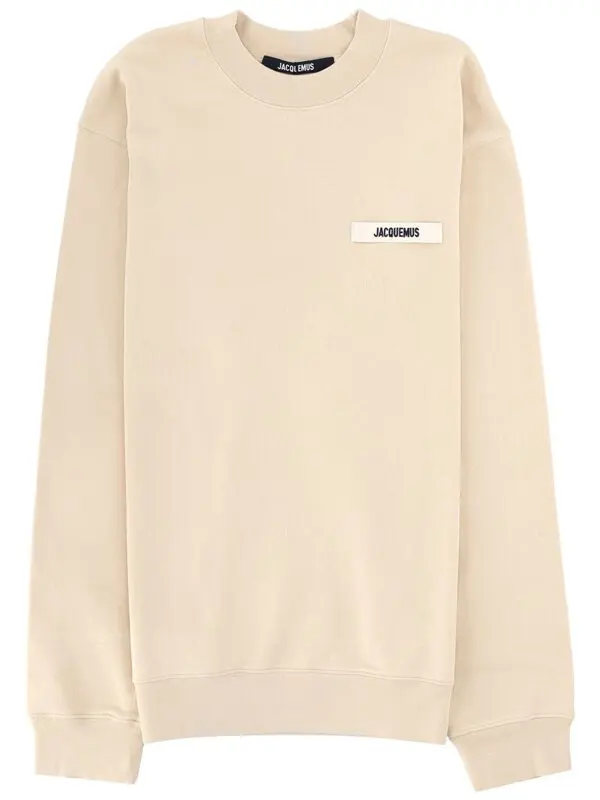 Jacquemus Grosgrain Logo Sweatshirt - Cream