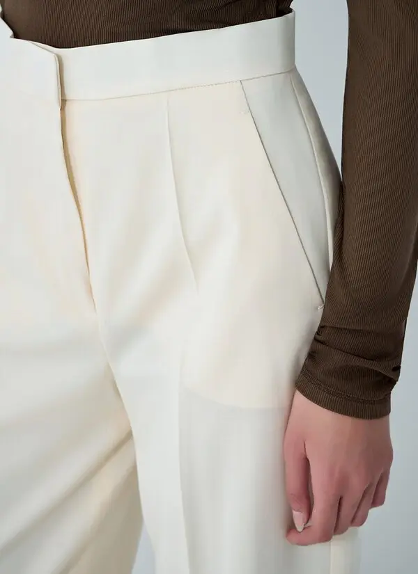 Max Mara High-rise Tailored Wool Grain-de-poudre Pants