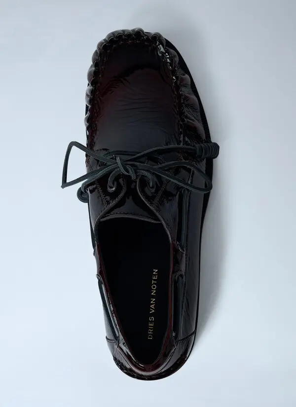Dries Van Noten Patent Leather Lace-up Shoes