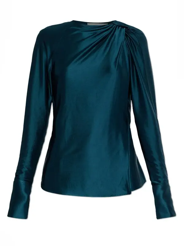 Victoria Beckham Draped Blouse - Black