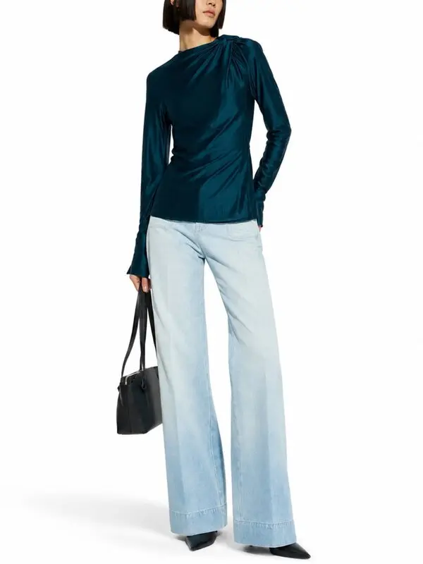 Victoria Beckham Draped Blouse - Black