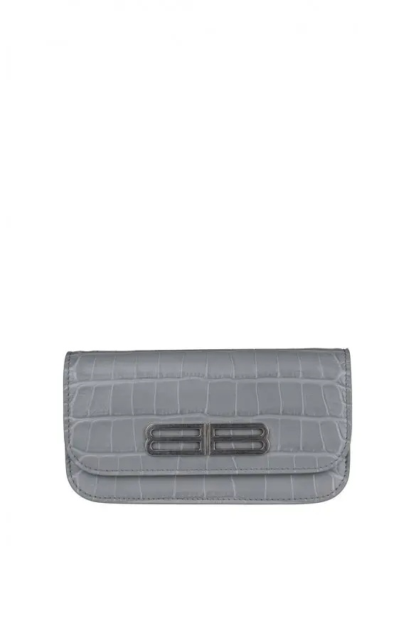 Balenciaga Wallet Chain Gossip - Gray