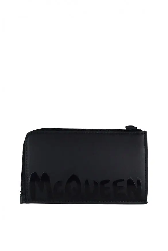 Alexander McQueen Card Holder - Black