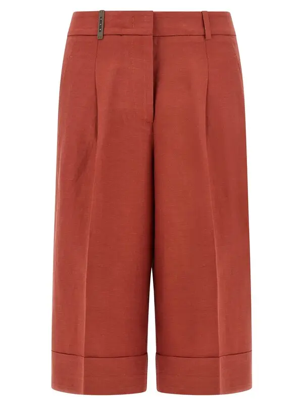 Peserico Linen Viscose Bermuda Shorts