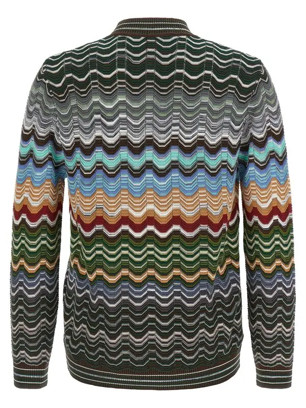 Missoni Chevron Pattern V-neck Cardigan