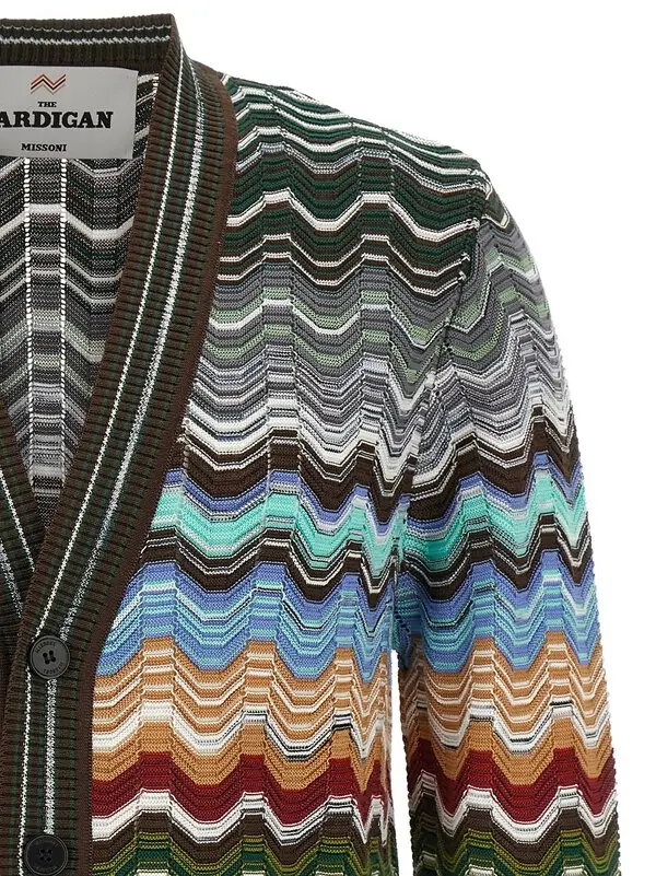 Missoni Chevron Pattern V-neck Cardigan