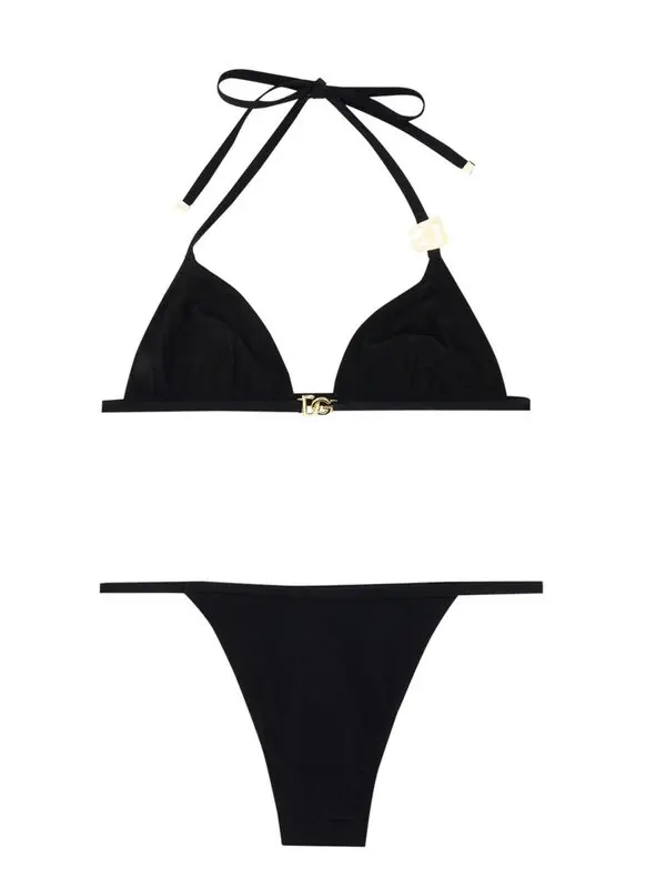 Dolce & Gabbana Logo Triangle Bikini Set