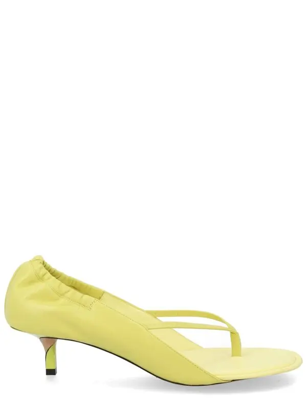 Jacquemus Leather Heeled Sandals - Green