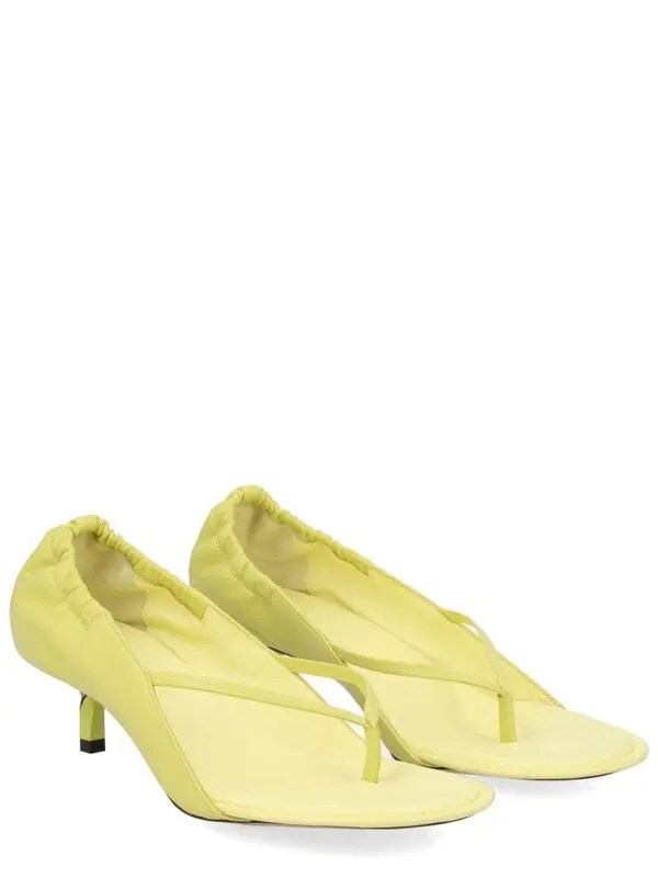 Jacquemus Leather Heeled Sandals - Green