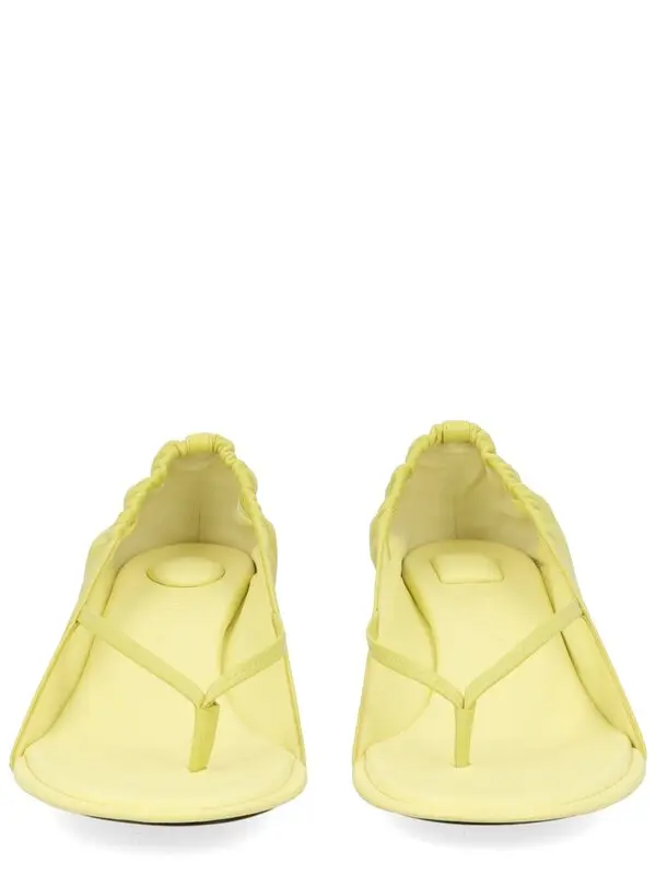 Jacquemus Leather Heeled Sandals - Green