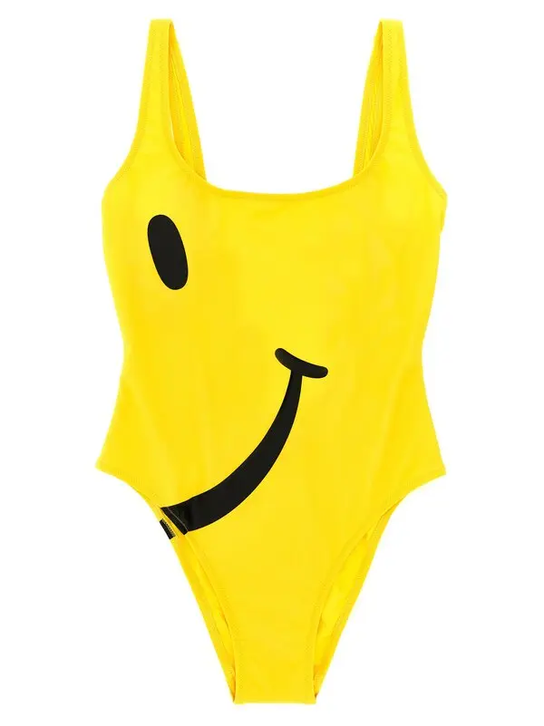 Moschino Smiley® One-piece Swimsuit - Yellow