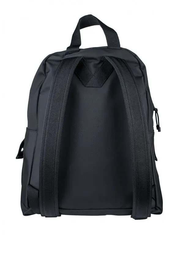 Valentino Garavani Nylon Backpack With Vltn Logo Plaque - Black