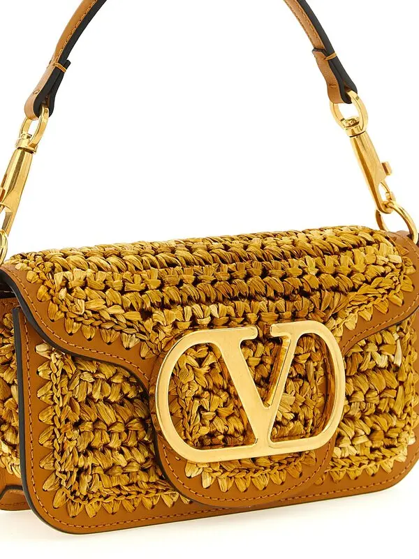 Valentino Garavani Small Locò Shoulder Bag - Gold