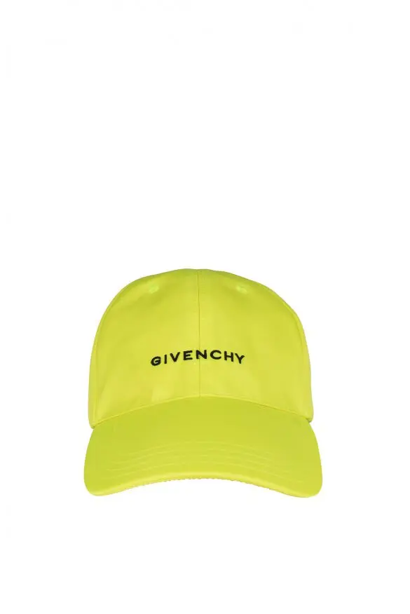 Givenchy Polyamide Cap With Black Logo - Yellow
