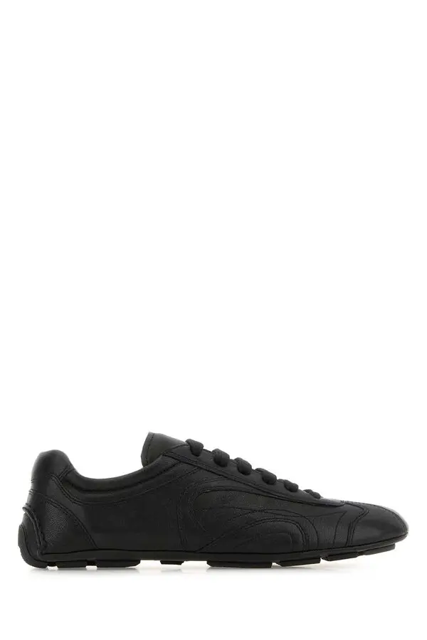 Prada Nappa Leather Montecarlo Re-edition 2005 Sneakers - Black