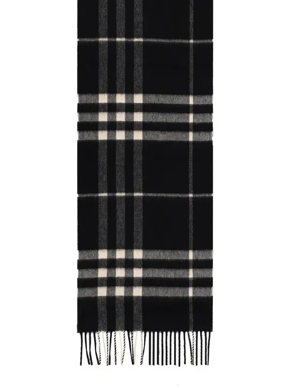 Burberry Check Scarf - Black