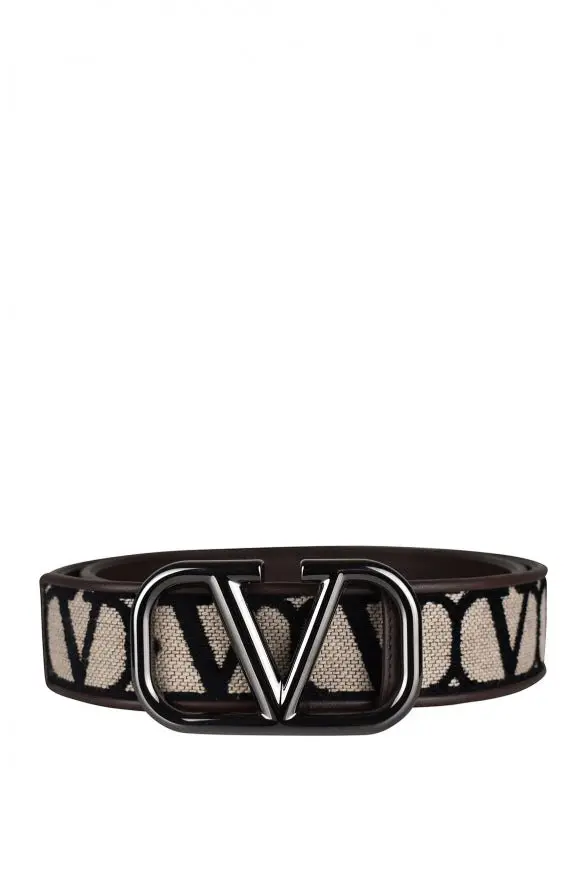 Valentino Garavani Vlogo Belt - Cream