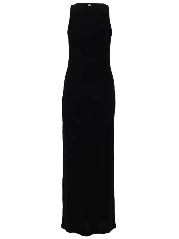 Rabanne Maxi Dress With Sequin Palm Detail