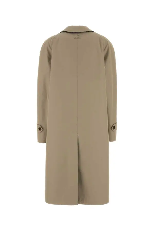 Miu Miu Beige Gabardine Reversible Trench Coat