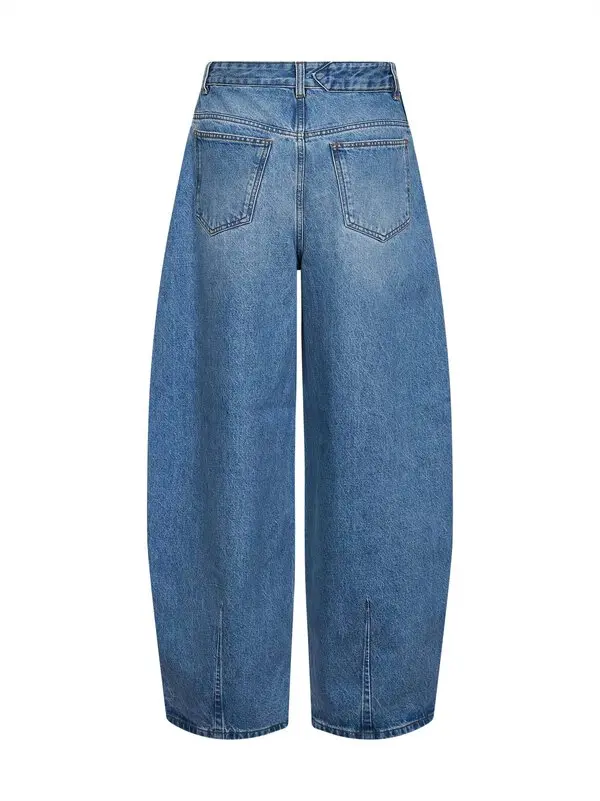 Jacquemus Ovalo De-nîmes" Stonewashed Denim Jeans - Multicolor