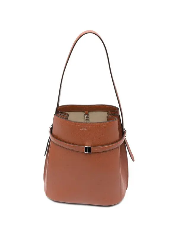 TOTEME Belted Leather Bucket Bag