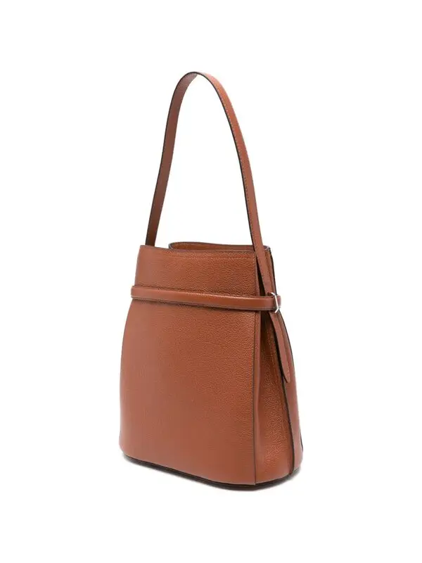 TOTEME Belted Leather Bucket Bag