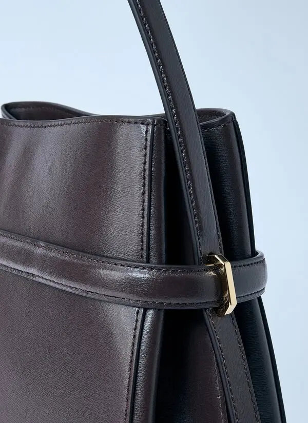 TOTEME Belted Leather Bucket Bag